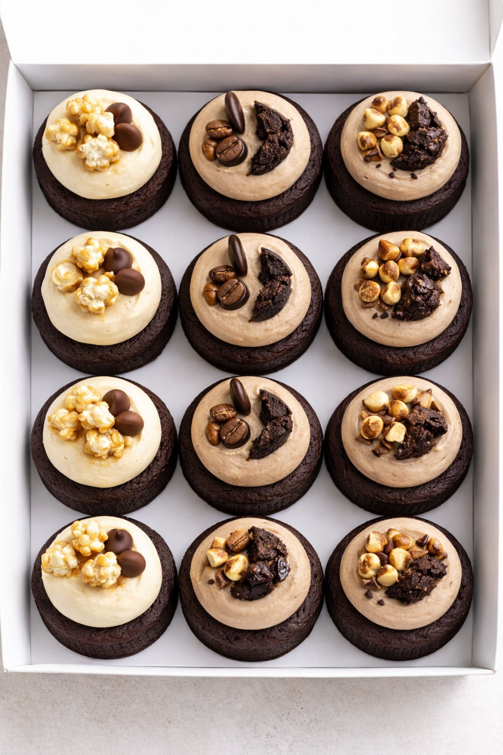 Chocolate Collection Cupcake Box | LUMINARYBAKERY.COM – Luminary Bakery