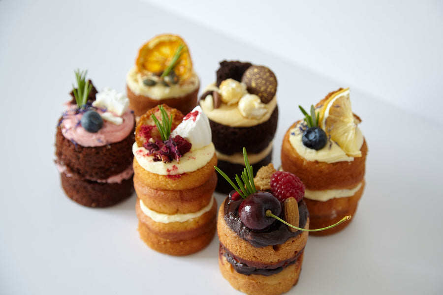 The Variety Mini Cake Selection Box | LUMINARYBAKERY.COM – Luminary Bakery
